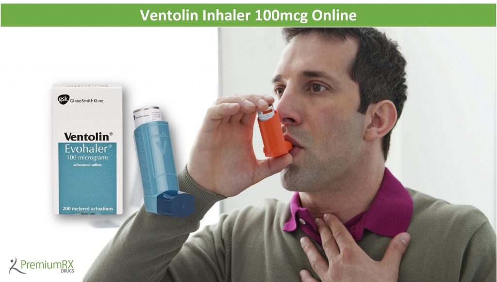 Ventolin Inhaler 100mcg Online | PremiumRx- Online Pharmacy