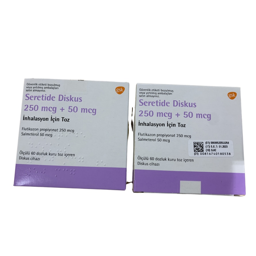 Buy Seretide Diskus 250 / 50 mcg (60 Doses) Online : Uses, Dosage ...